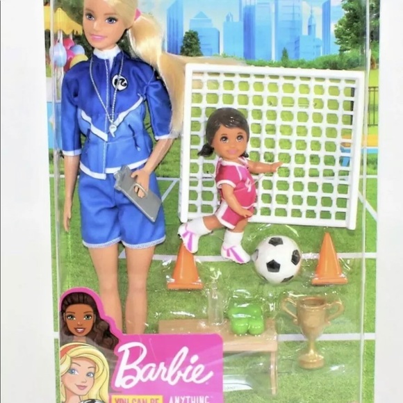 Barbie | Toys | New Barbie Soccer Coach Playset Dolls | Poshmark